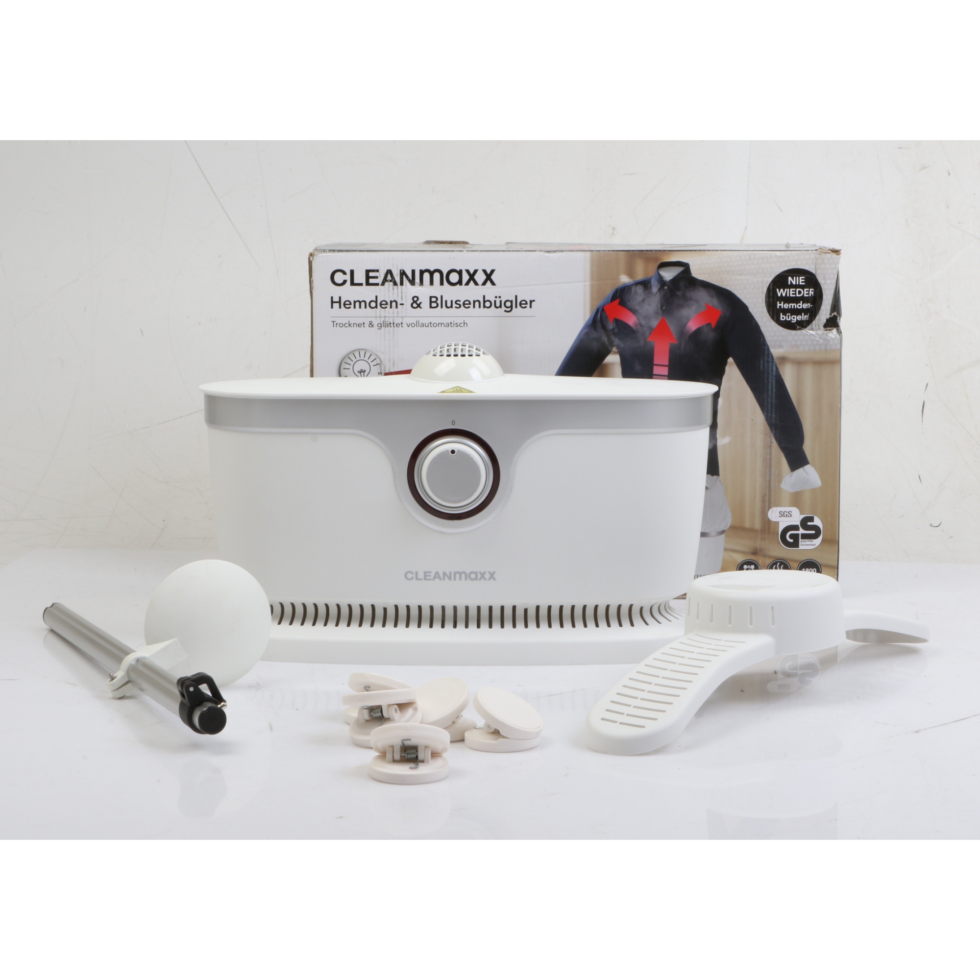 CleanMaxx 00384 Dampfglätter Hemden-Bügler Blusen Heißluftfunktion ...
